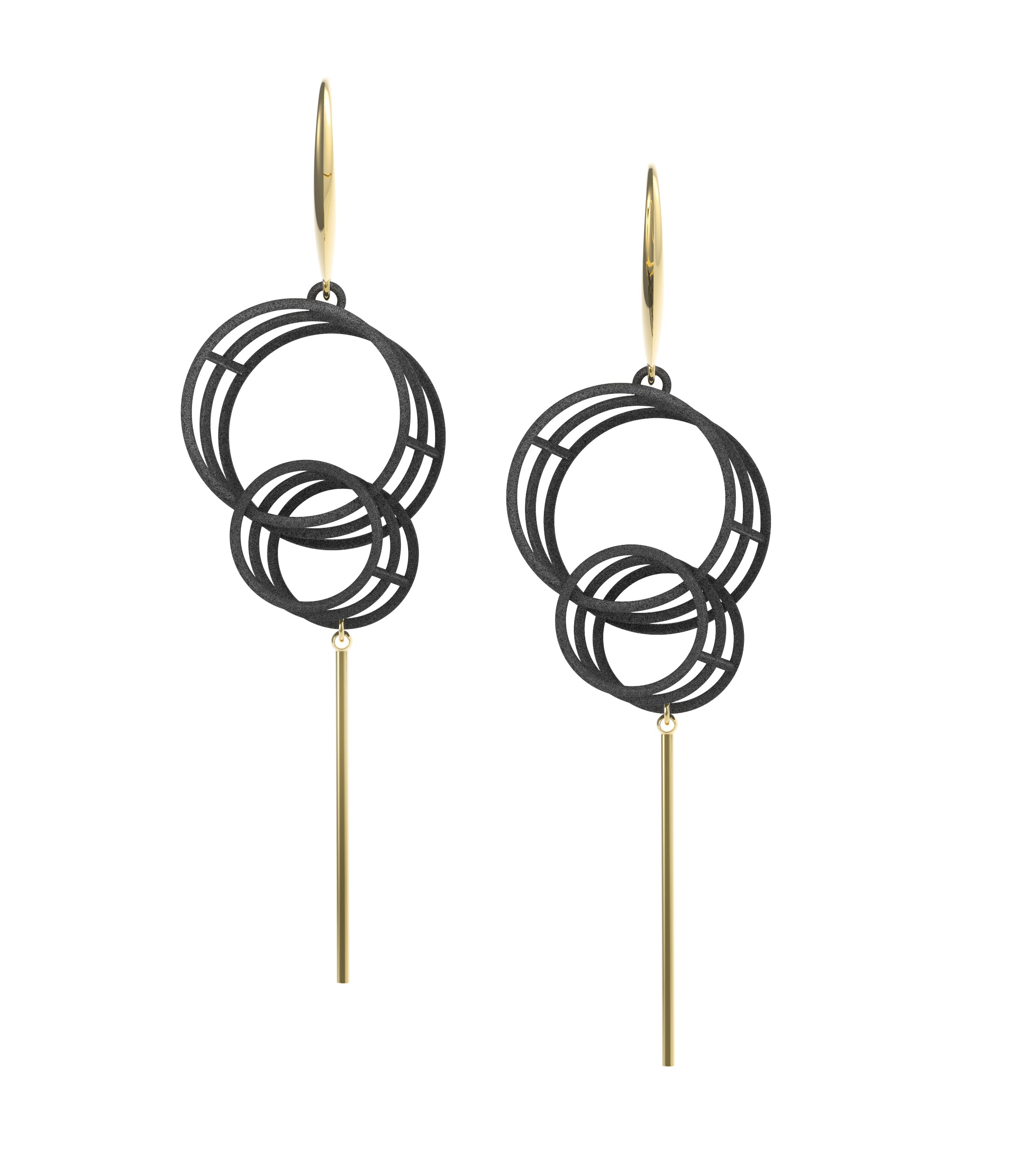 Infinity Art Series -Infinite Circles Drop Earrings